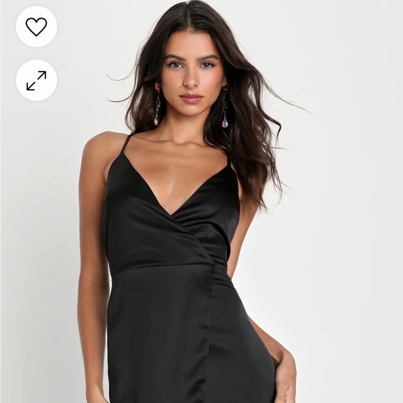 Lulus | Dresses | Lulus Black Midi Dress | Poshmark